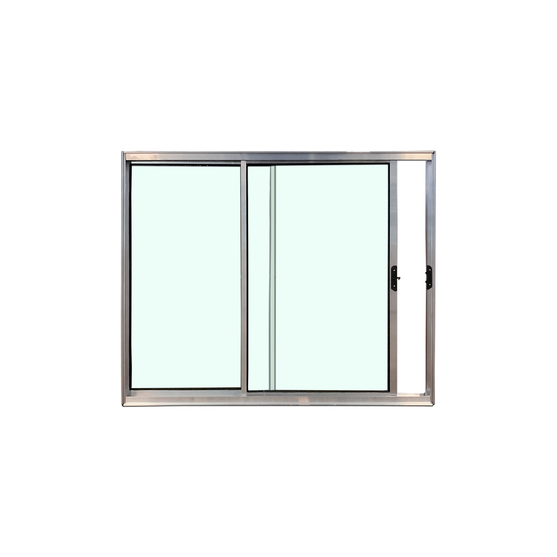 Janela 2 Folhas Brilhante 100x100 Linha 18 Esmeralda | MadeiraMadeira