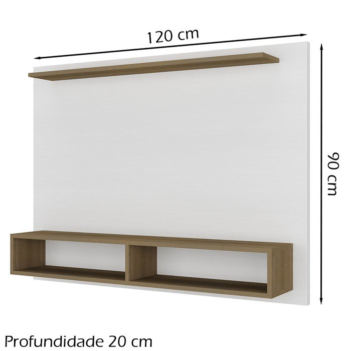 Painel Para TV 42 Polegadas PN2204 Branco Avela HEC | MadeiraMadeira