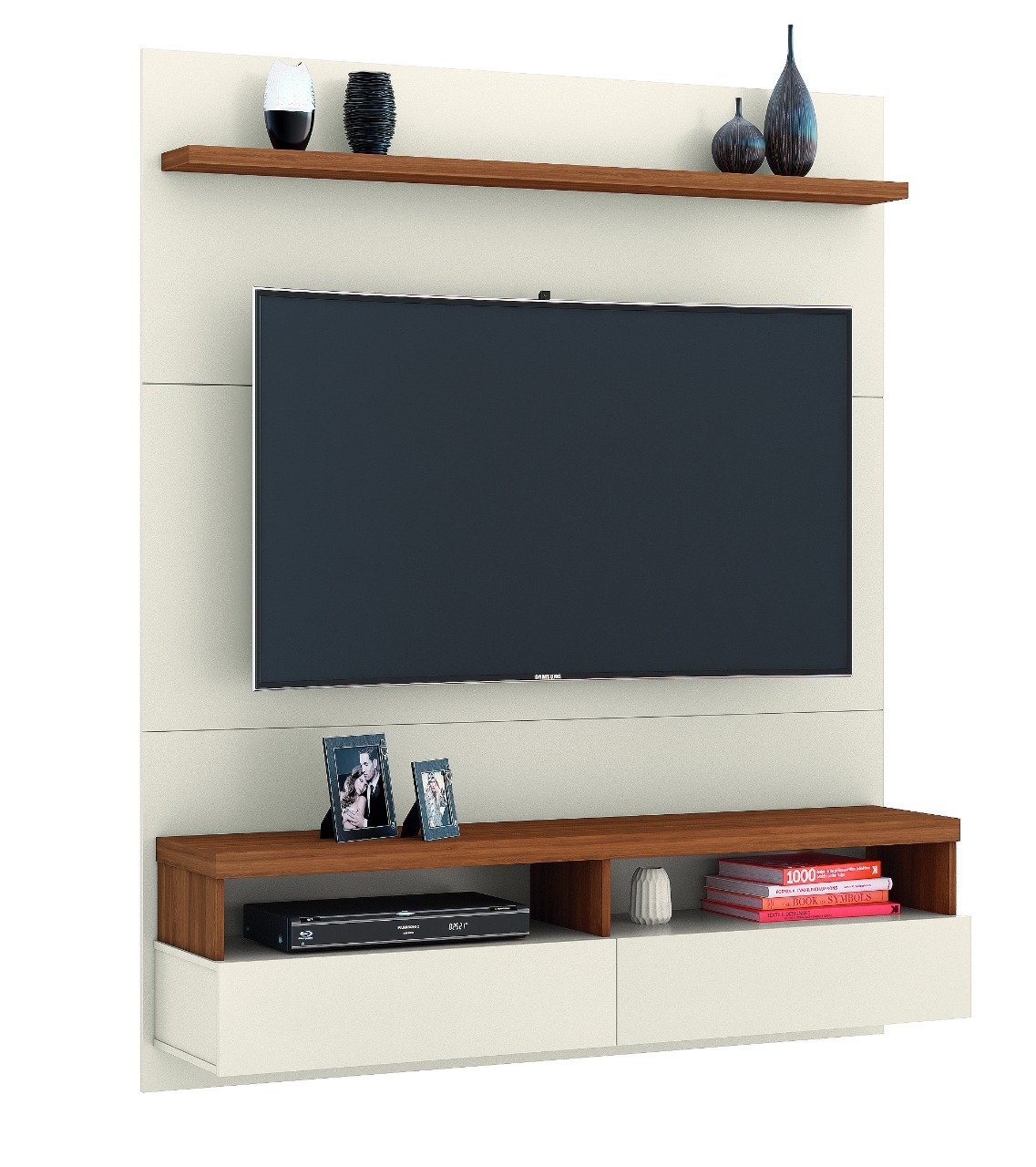 Painel Germai Royal Off White/Freijo | MadeiraMadeira