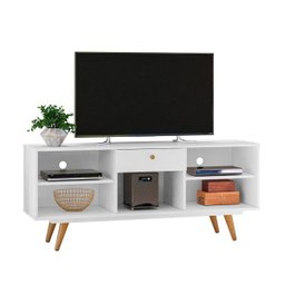 Rack Retrô Turmalina Branco | MadeiraMadeira