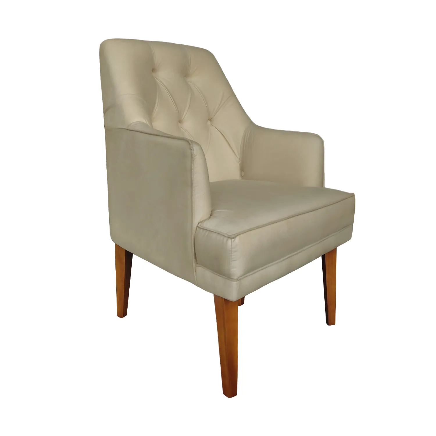 Cadeira Decorativa Paris Retro Suede Bege Rosado - Dominic Decor ...