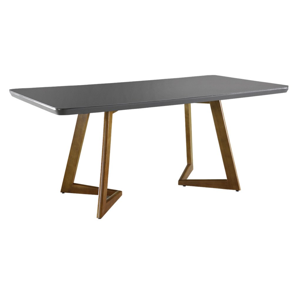 Mesa Munique 180cm Madeira e Vidro Mobillare | MadeiraMadeira