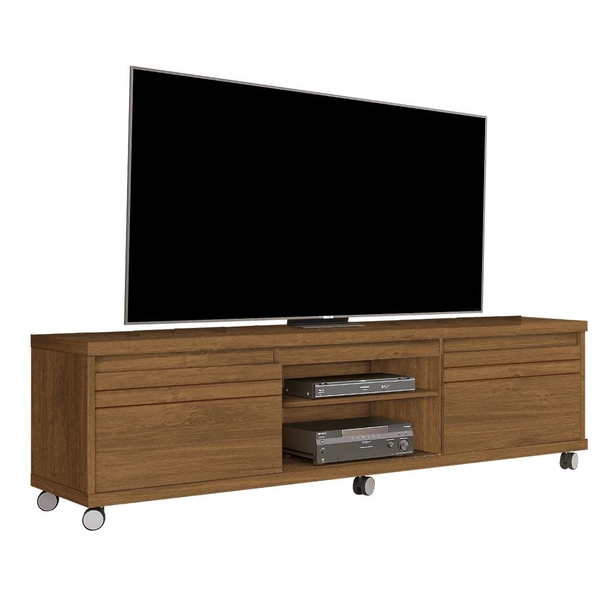 Rack para Sala Televisão até 65 Polegadas - Mod.2012:Freijó ...