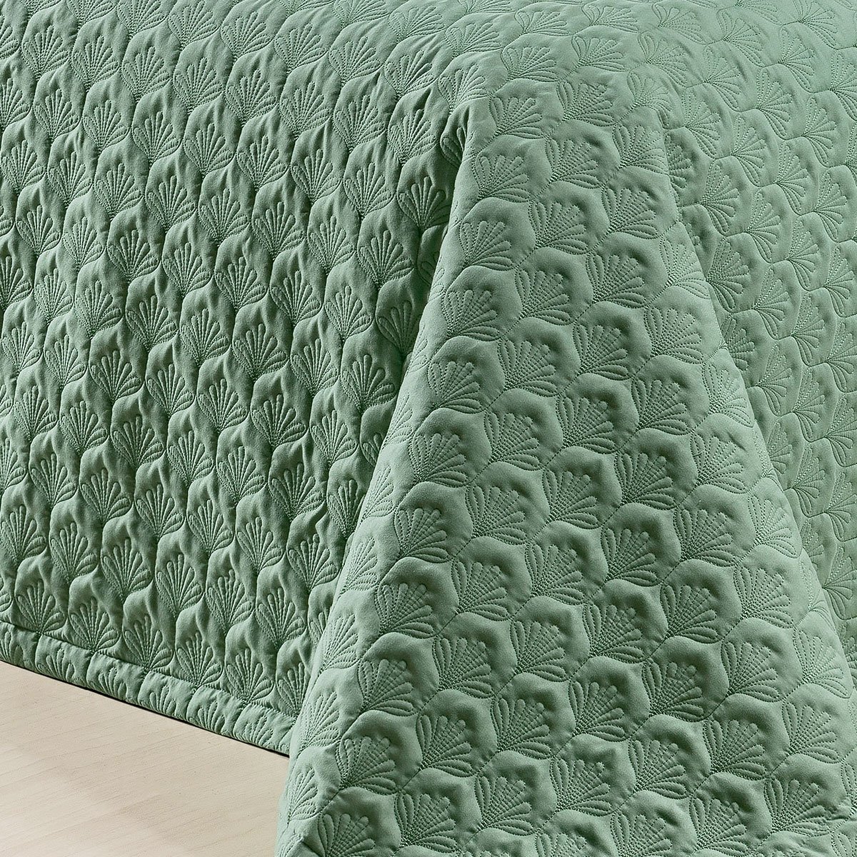 Colcha Lisa Super King Verde Micro Percal Peletizado 200 Fios + Jogo de ...