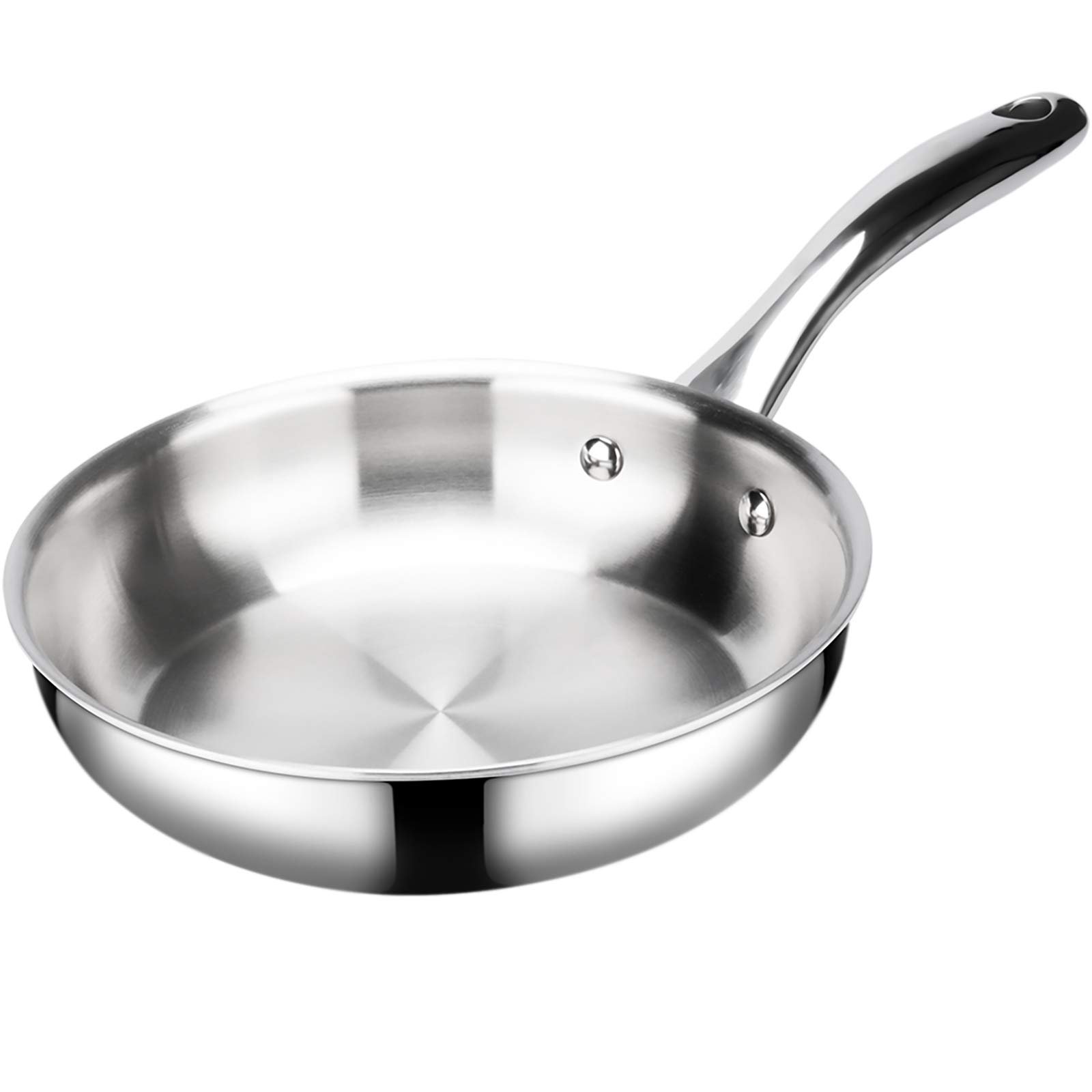 Duxtop Frigideira Inox Tri-ply 10 Pol Indução Aço Inox (3 Litros ...