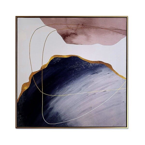 Quadro Decor Mineral Rosê Blue 3 | MadeiraMadeira