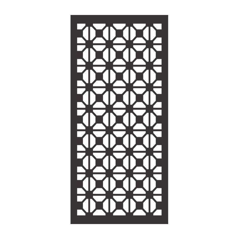 Painel Vazado Divisória Mdf Madrid Preto Decore Painéis e Divisórias | MadeiraMadeira