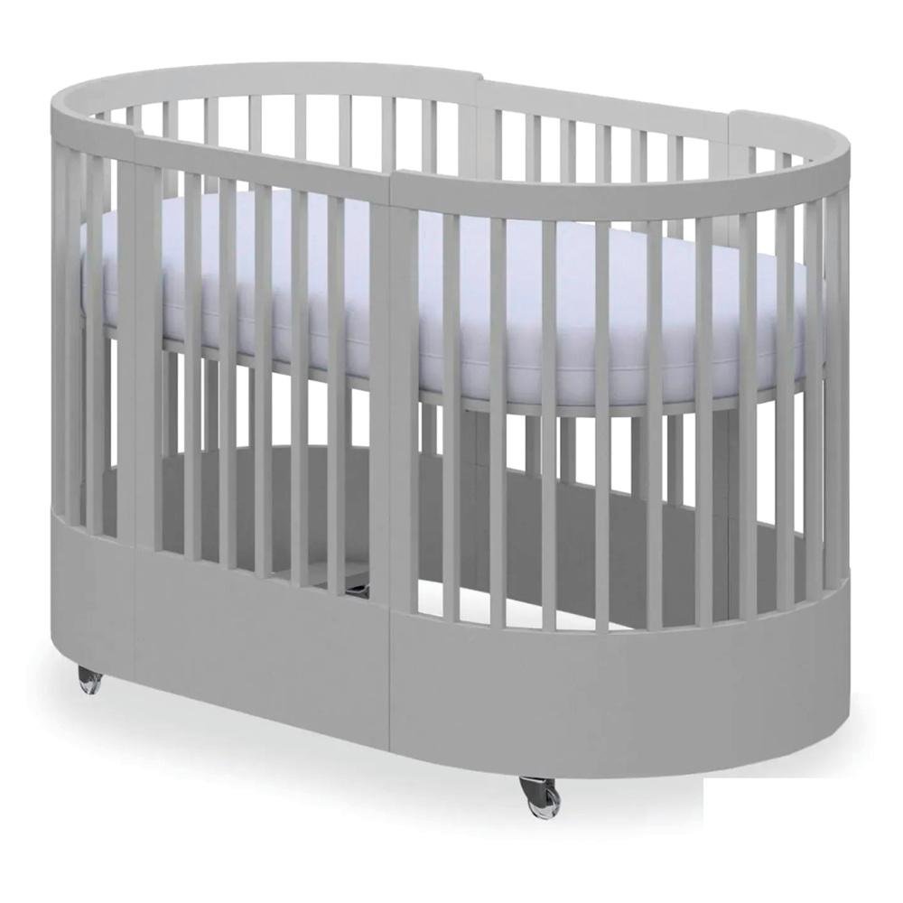 Berço Infantil Progressivo Wave 3 em 1 Divicar Cinza | MadeiraMadeira