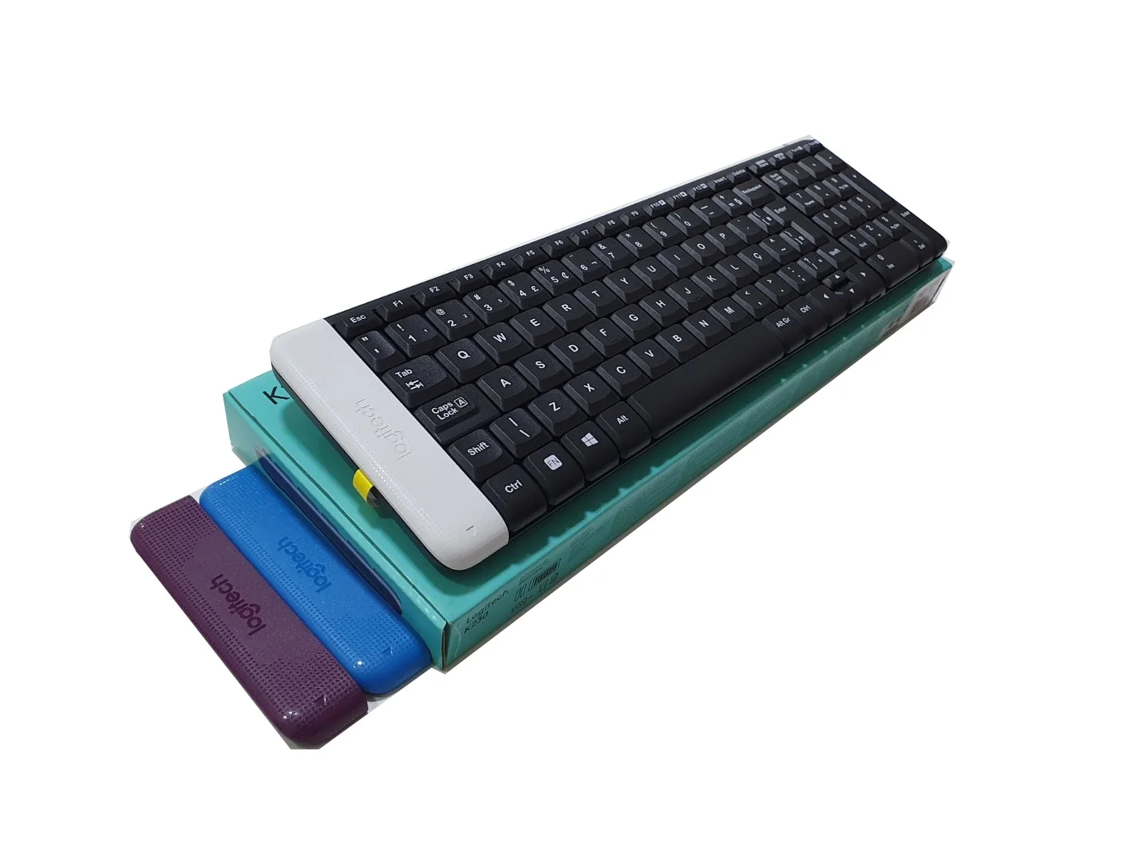 TECLADO LOGITECH SEM FIO WIRELESS PRETO - COMPACTO | MadeiraMadeira