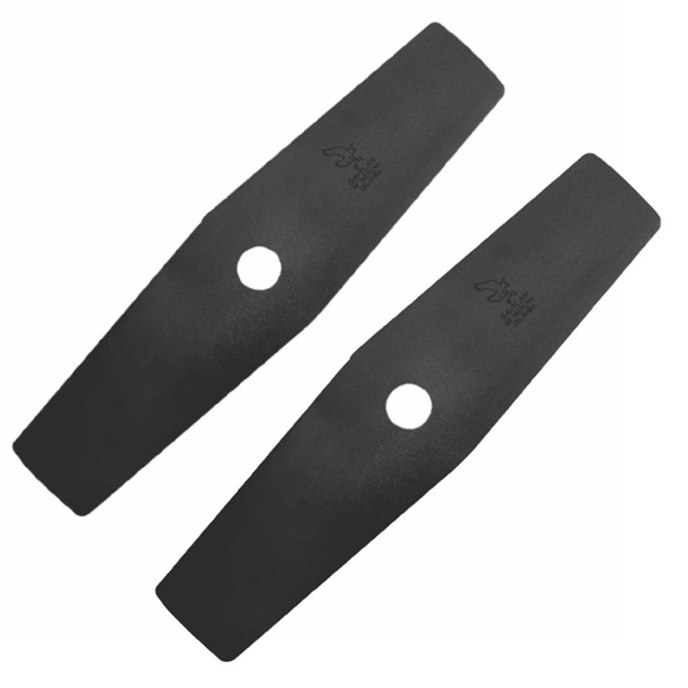 Kit 2 Facas Lâminas de Roçadeira 2 Pontas 300mm Furo 3/4 Polegada 1,7mm ...