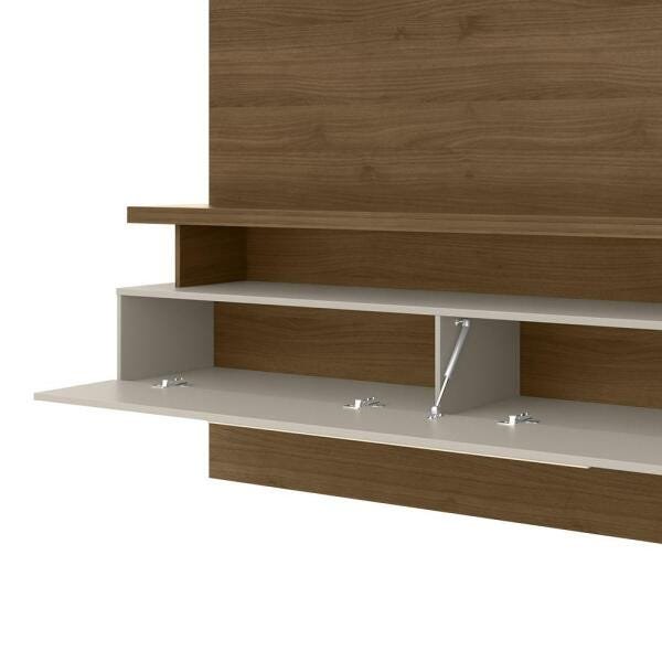 Painel para TV 65 Polegadas para Quarto e Sala Avelã Off White New Caju ...