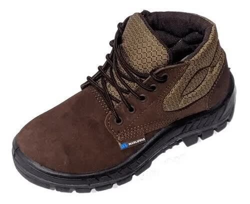 Botina Nobuck Marluvas- Marrom Café Unissex - 36 | MadeiraMadeira