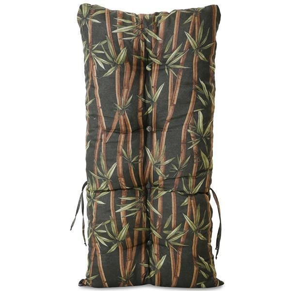 Kit Sofá e Cadeiras de Bambu 5L com Almofadas Bambu Escuro | MadeiraMadeira