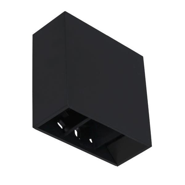 Arandela LED Focus Facho Duplo Ajustável 4W 3000K Preta | MadeiraMadeira