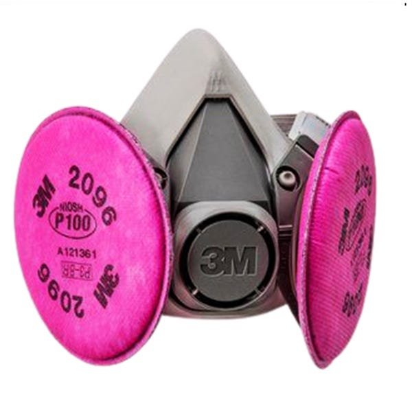 Respirador Máscara 3M Semi Facial 6200 + 2 Filtros 2096 | MadeiraMadeira