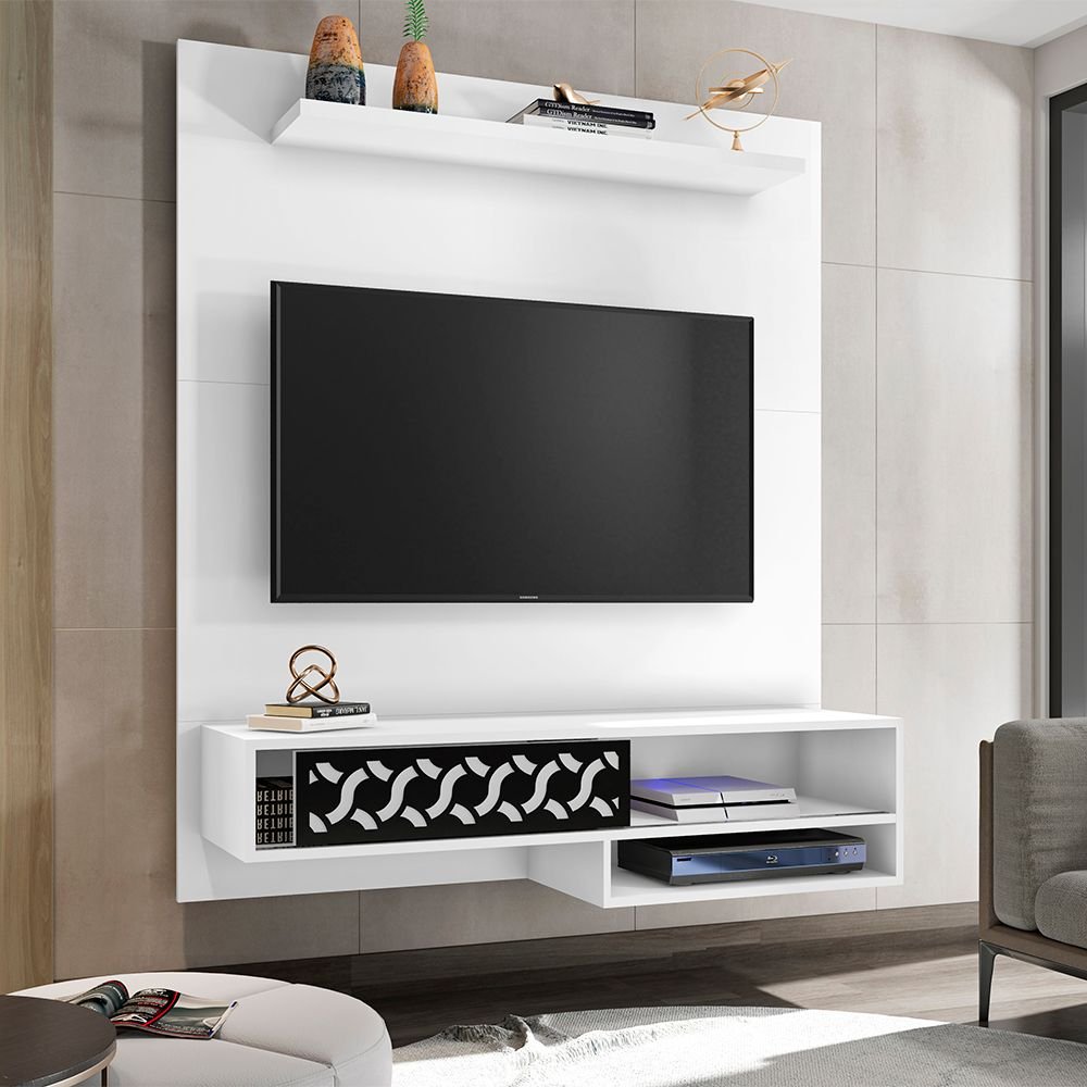 Painel Suspenso Liz para TV até 50 Polegadas L01 - Branco Velluto ...