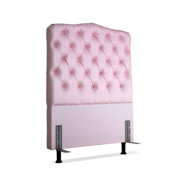 Cabeceira de Cama Box Solteiro 100 cm larg. Dunas Larhome Corino Rosa ...
