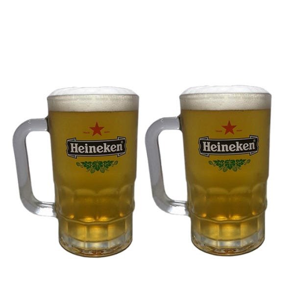Kit 2 Canecas de Chopp Tradicional 370ml Tipo Alemã HNK | MadeiraMadeira