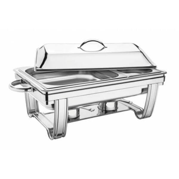 Rechaud Retangular Aço Inox 3 Cubas | MadeiraMadeira