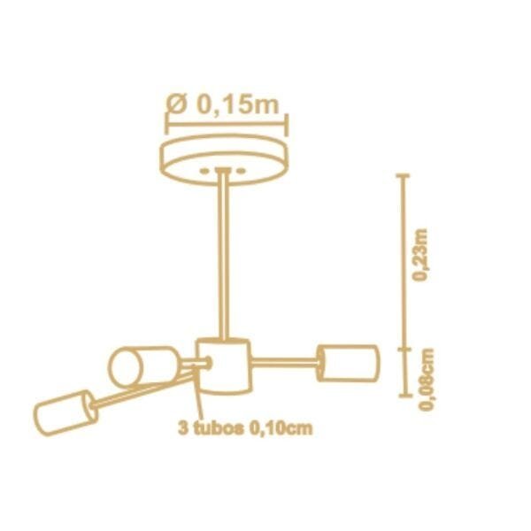 Lustre Pendente Ana 3 Lâmpada Madeira Castanho Madelustre | MadeiraMadeira