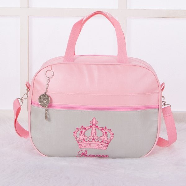 Bolsa Para Bebê Saída Maternidade Grande Estampada Coleções: Princesa ...
