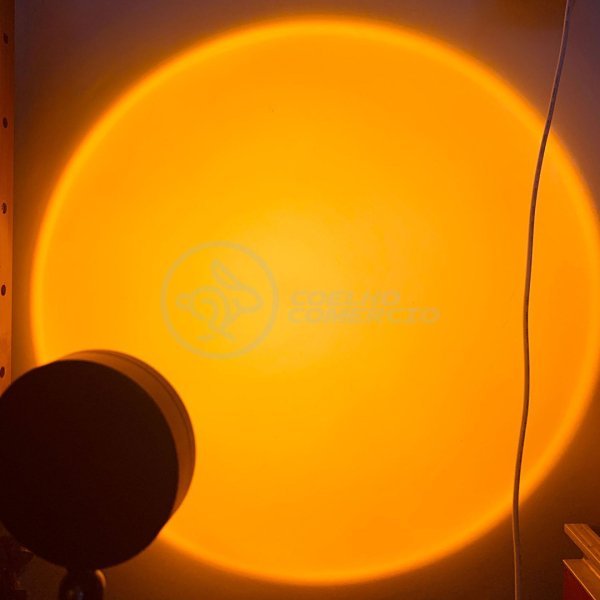 Mini Ring Light Sunset Projetor Luminária Lâmpada Pôr Do Sol Fotos Tik ...
