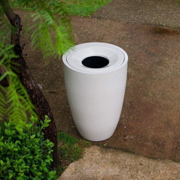 Lixeira em Fibra de Vidro 100L LFV1F Astra | MadeiraMadeira