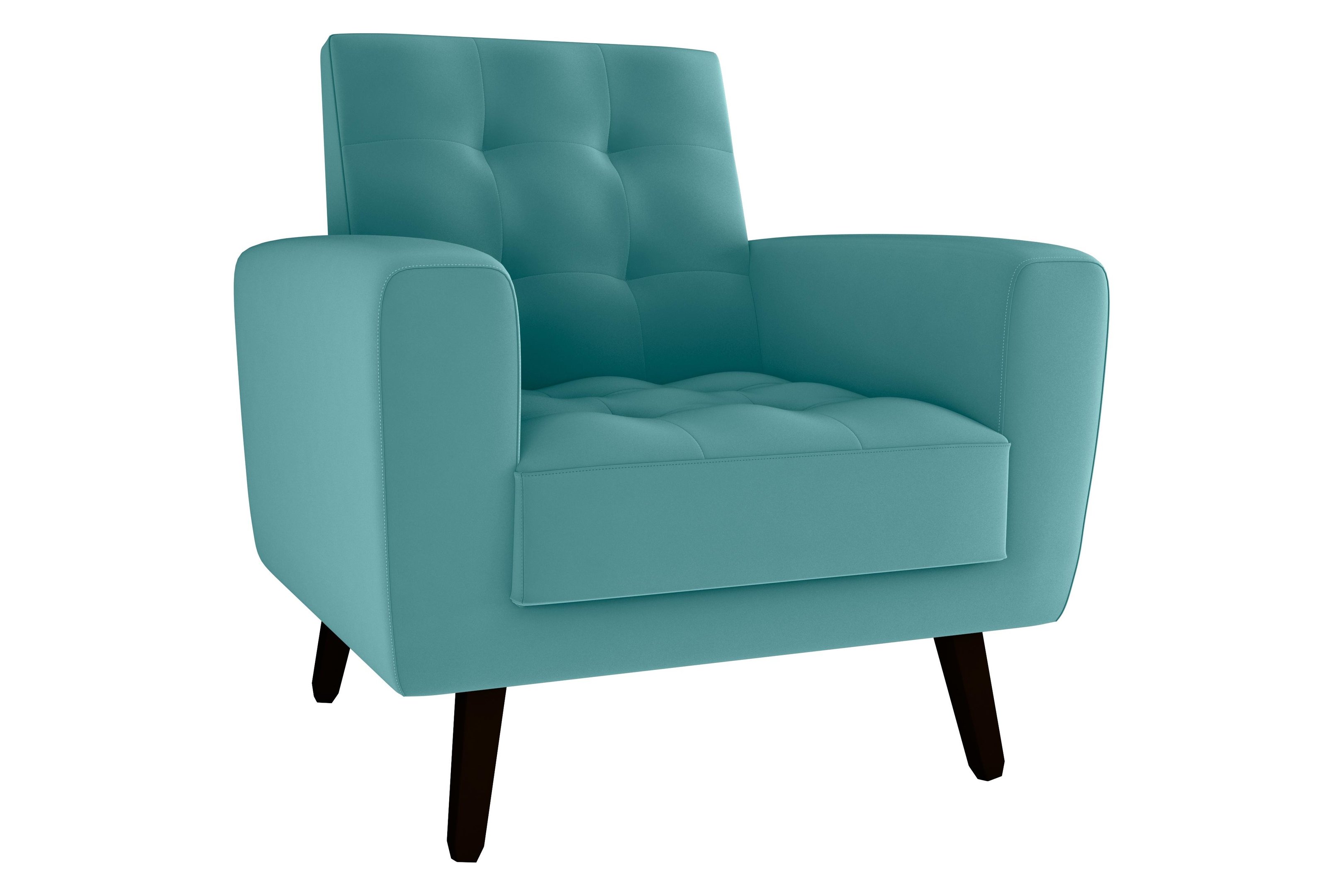 Poltrona Decorativa Lívia Veludo Verde Menta E437 - Matrix | MadeiraMadeira