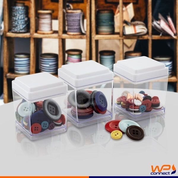 Pote Porta Objetos Multiuso 150ml Organizador Parafusos Botões 5 Peças ...