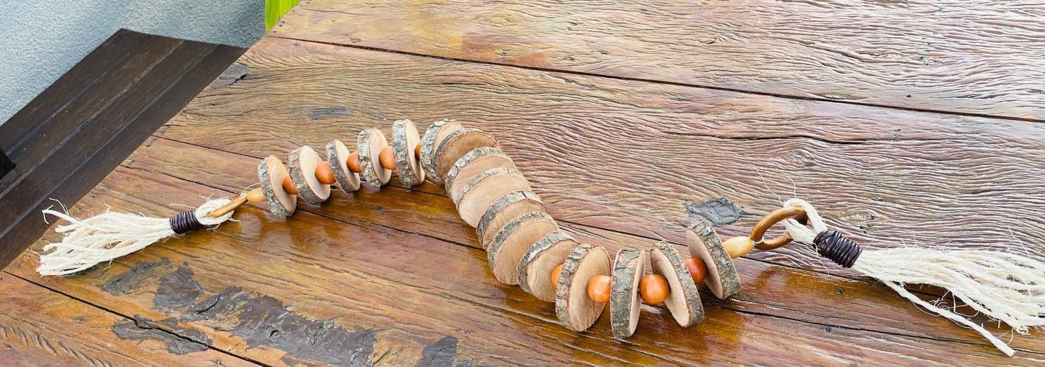 Colar de Mesa Rústico Modelo Lisa Tereza Arts Lisa Rústico | MadeiraMadeira