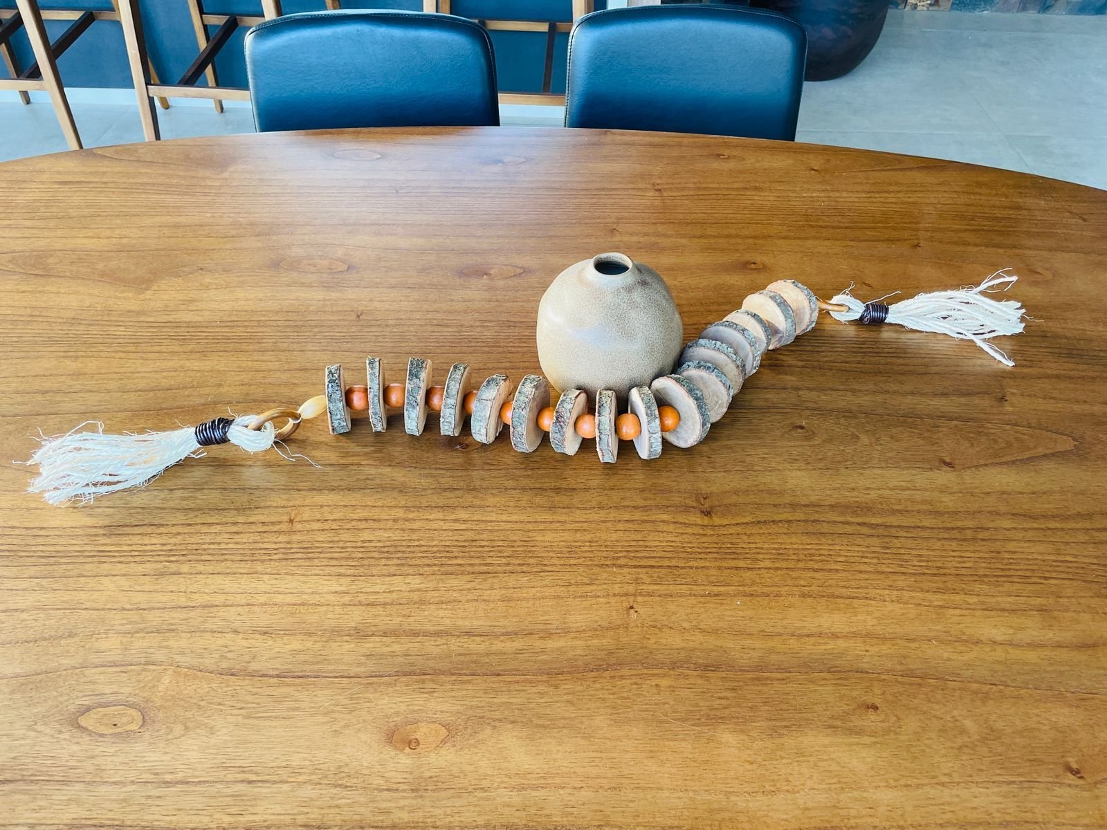 Colar de Mesa Rústico Modelo Lisa Tereza Arts Lisa Rústico | MadeiraMadeira