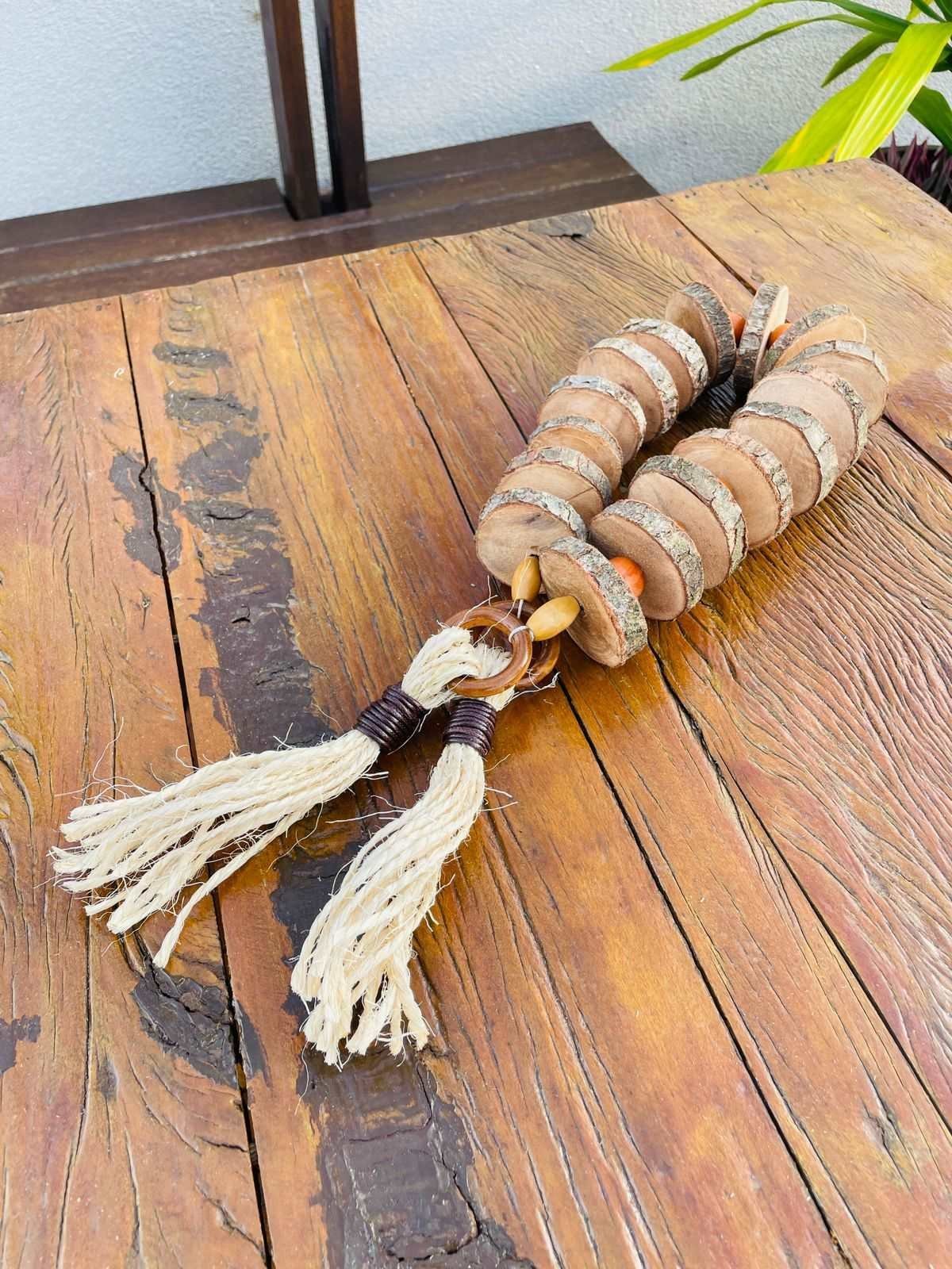 Colar de Mesa Rústico Modelo Lisa Tereza Arts Lisa Rústico | MadeiraMadeira