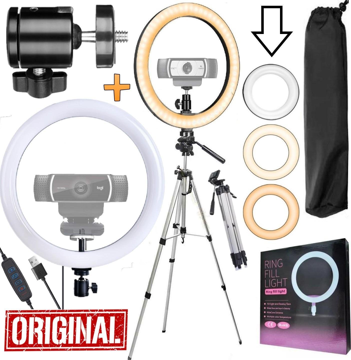 Ring Light Profissional Iluminador Anel Led Luz Tripé Grande | MadeiraMadeira
