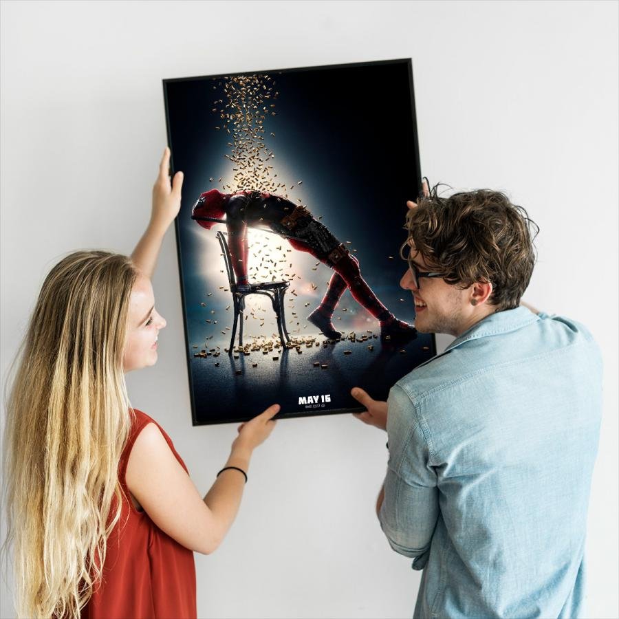 Quadros decorativos deadpool flashdance | MadeiraMadeira