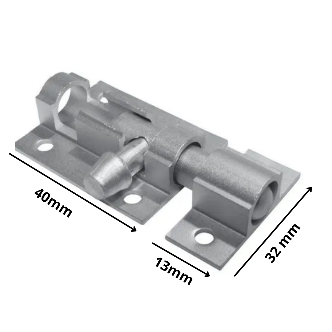 TRINCO FECHO FERROLHO 1 1/2 POL 40MM PORTA PORTAO ALUMINIO PRETO ...