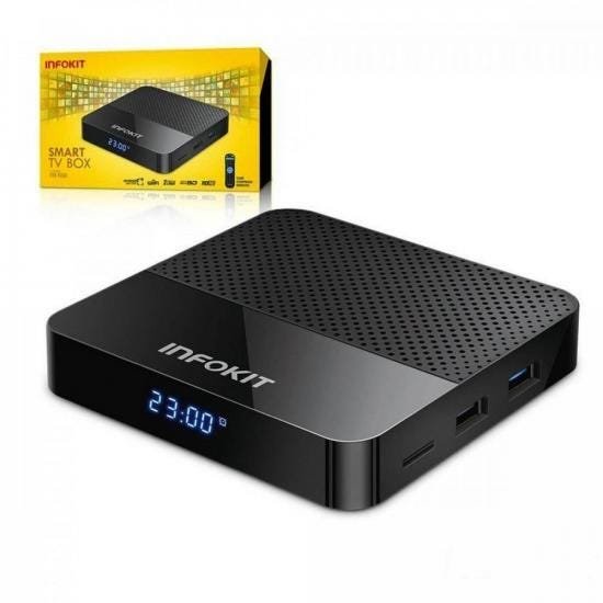 Smart TV Box Dualband TVb-926D Preto Infokit | MadeiraMadeira