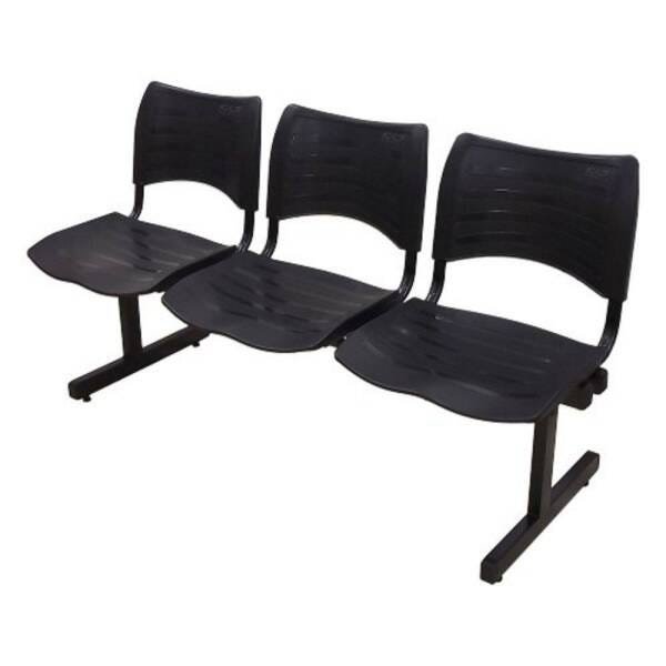 Longarina Iso 3 Lugares em Polipropileno | MadeiraMadeira