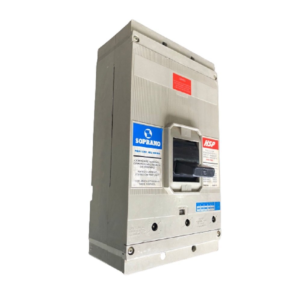 Disjuntor Caixa Moldada de 1600A Tripolar Soprano HSP | MadeiraMadeira