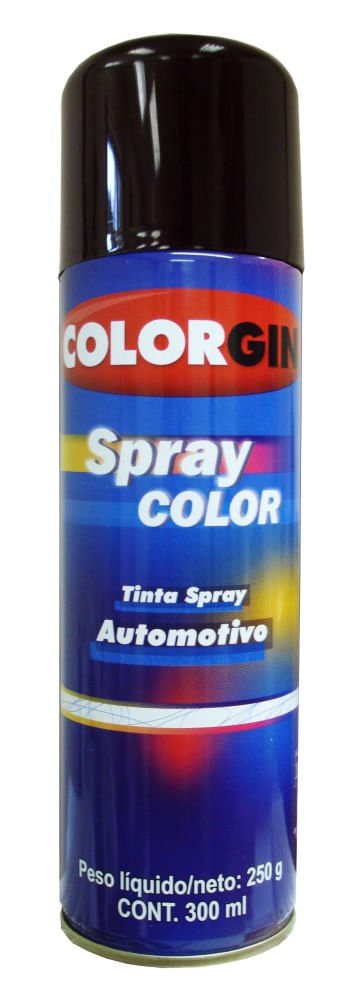 Spray Preto Fosco 300ml Colorgin Lazz 910 Un Lazzuril | MadeiraMadeira