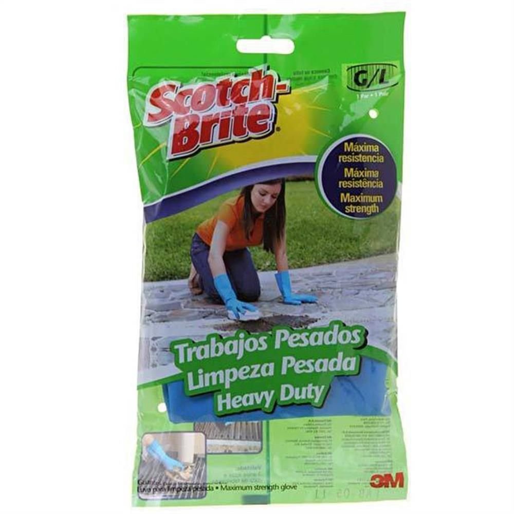 Luvas Scotch Brite Limpeza Pesada Grande - Hb004071500 - 3m Luvas ...