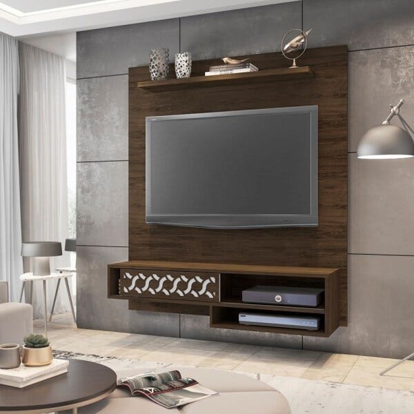 Painel Suspenso 18601 Liz Cedro para TV até 50 Polegadas com Nichos ...