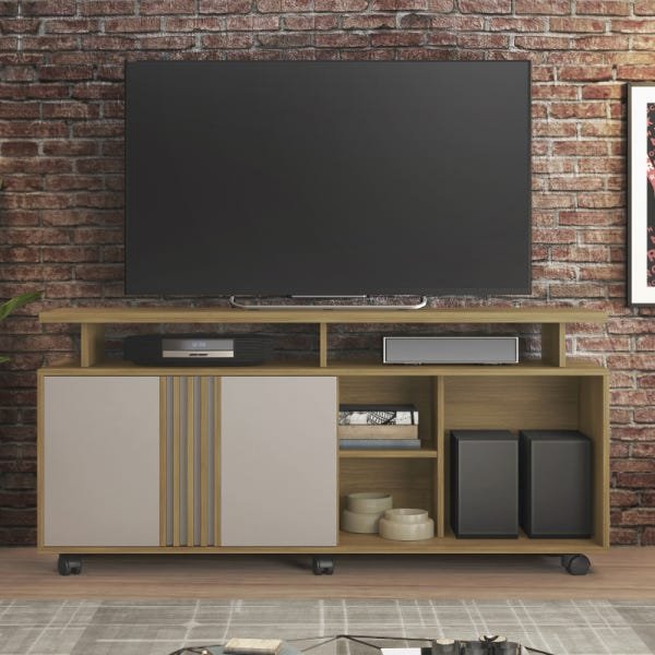 Rack para TV até 58 Polegadas Humor Jcm Móveis Noronha/Off White ...