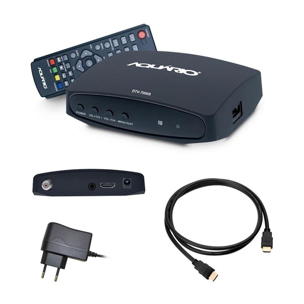 Conversor Digital Aquário Dtv-7000 Função Gravador Hdmi Rca ...