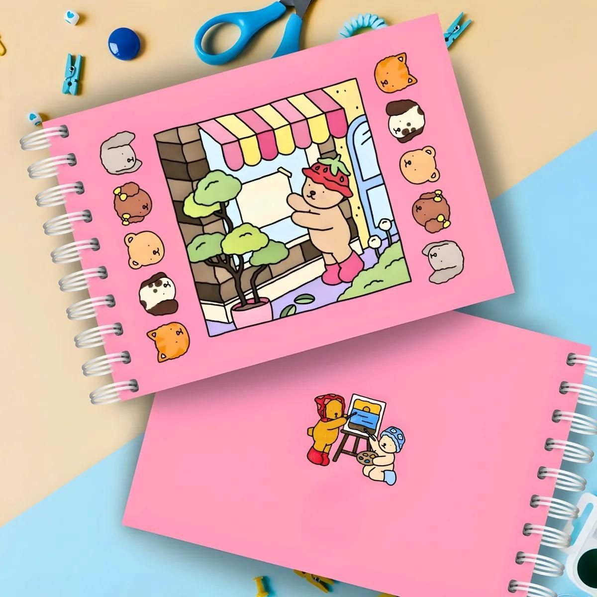 Kit Livro Bob Gude Bobbie Goods de Colorir Capa Dura + 24 Canetinhas ...