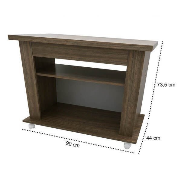 Rack para TV até 32 Polegadas 90cm Carvalho Lilies Móveis | MadeiraMadeira
