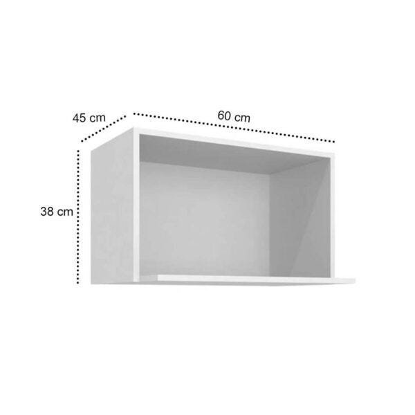 Nicho Micro-ondas ou Forno 60Cm Branco Lilies Móveis | MadeiraMadeira