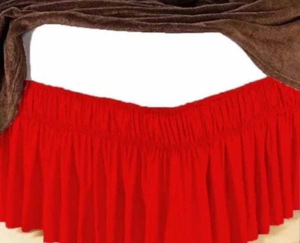 Saia Para Cama Box Solteiro Com Duplo Elástico Vermelho - TOP CASA ...