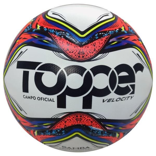 Bola Futebol Oficial Campo Velocity Samba Topper Original Nf ...