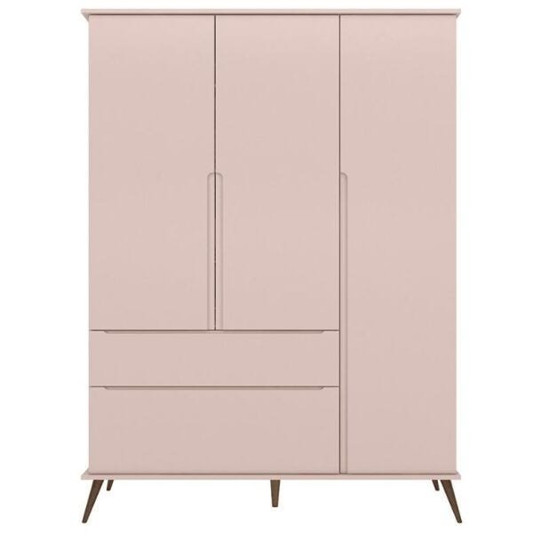 Berço e Roupeiro Manu Rose | MadeiraMadeira