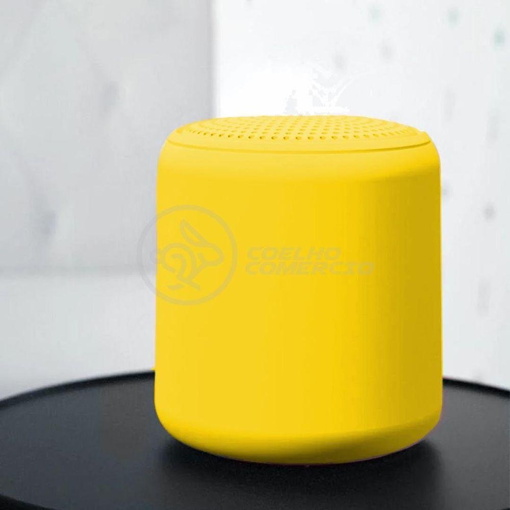 Mini Caixa de Som Inpods Wireless Bluetooth V5 Amarelo | MadeiraMadeira